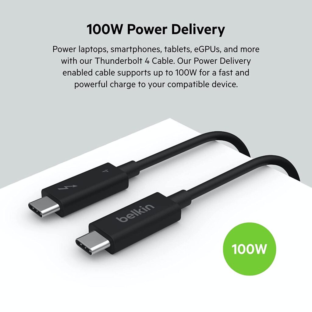 Buy Belkin USB C To USB C Connect Thunderbolt 4 Passive Cable | gsc Chennai