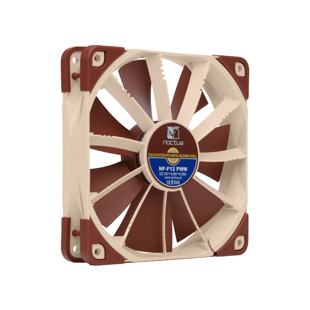 Noctua NF-F12-PWM 120mm 1500 RPM Cabinet Fan Brown | gsc Chennai